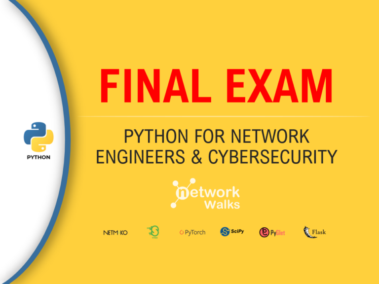 Final Exam - Python for Network Engineers & Cybersecurity ... Final Exam - Python for Network Engineers & Cybersecurity ...